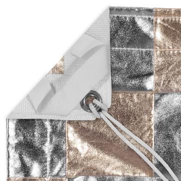 8x8 SIlver/Gold Checkerboard - Lightbulb Rentals